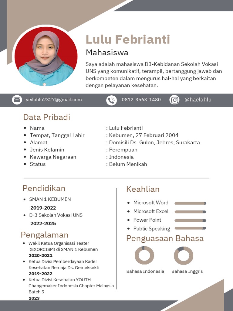 CV - Lulu Febrianti | PDF