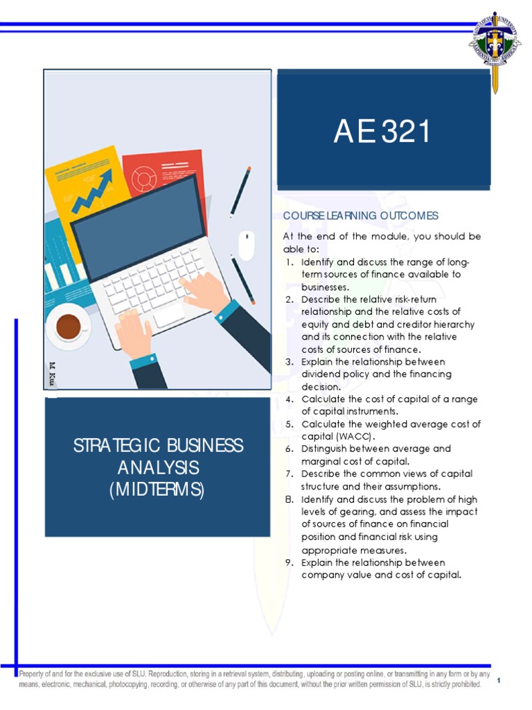 Strategic Business Analysis (Midterms) : Course Learning Outcomes | PDF ...