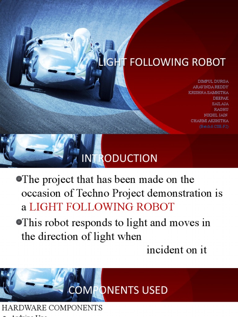 Light Following Robot Project Overview | PDF | Science & Mathematics ...