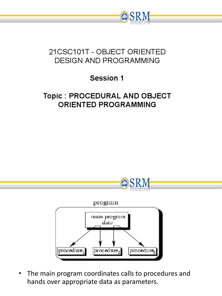 Ood And P Unit 1 Pdf Pointer Computer Programming Class Computer Programming