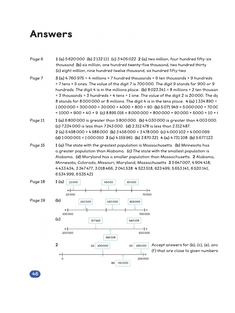 Math No Problem! Answers | PDF