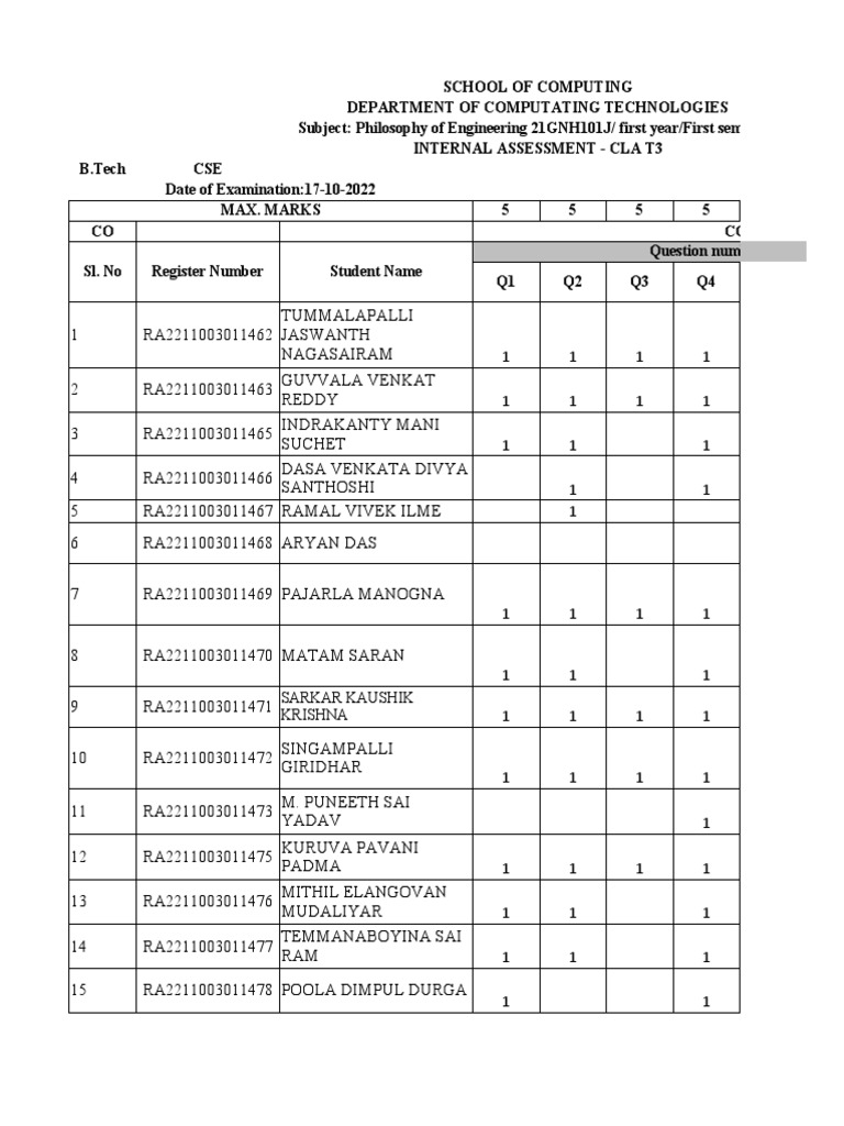 POE - CT1 - ct3 - COPO | PDF
