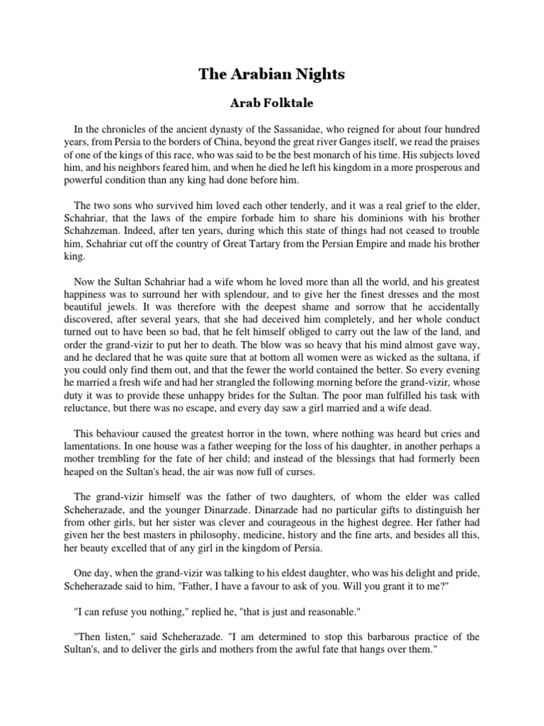 The Arabian Nights | PDF