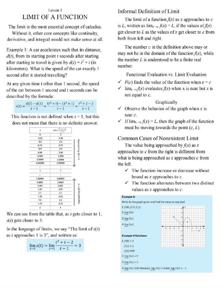 BASIC CALCULUS 2nd Semester | PDF