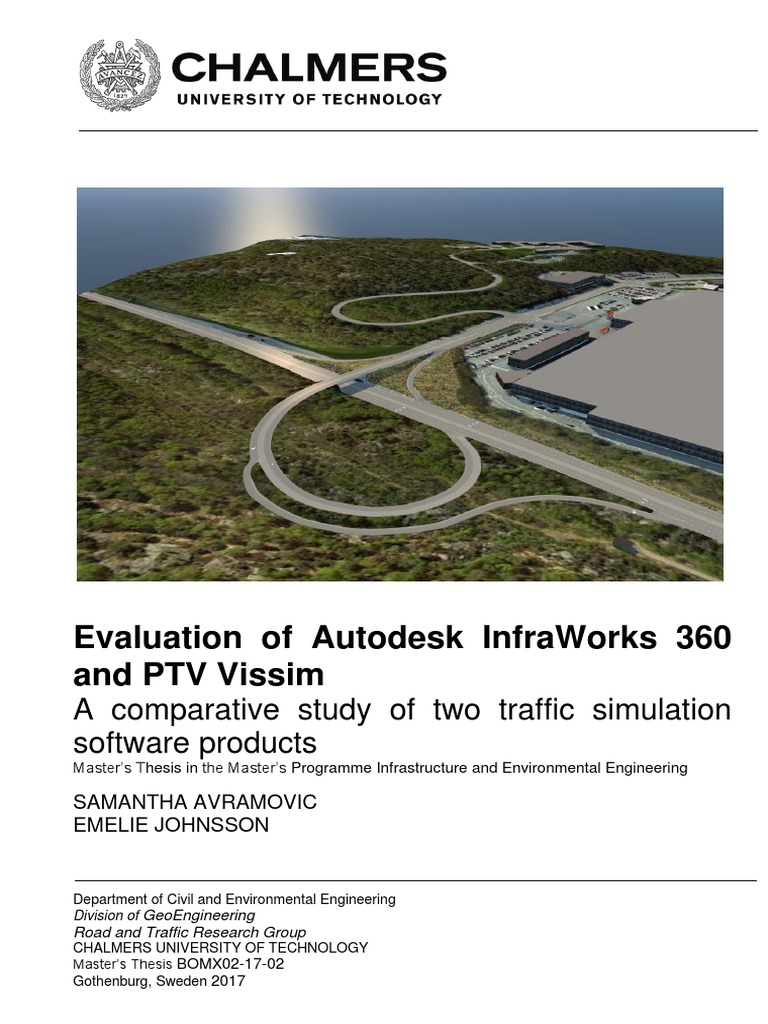 Evaluation of Autodesk Infraworks 360 and PTV Vissim | PDF | Traffic ...