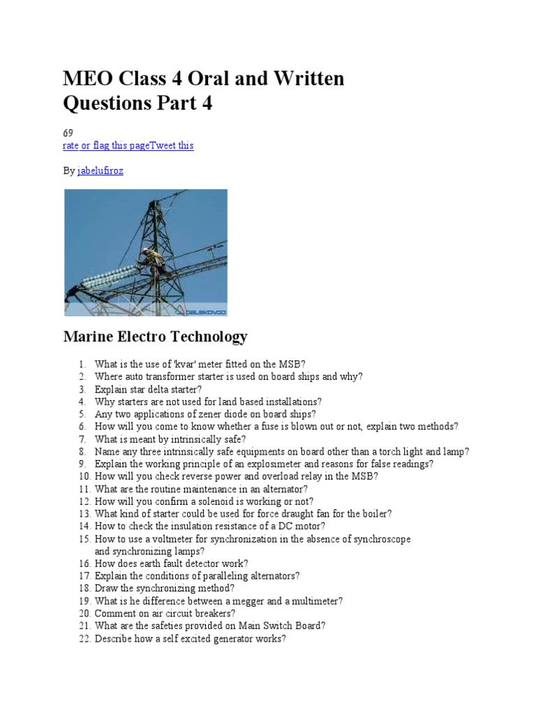 Meo Class 4 Oral and Written Questions Part 4 PDF Free | PDF | Internal Combustion Engine ...