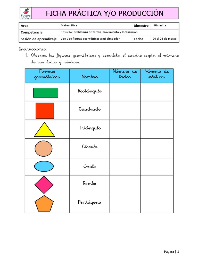 PRI-1-IB-A6MAT-S2-FPP-Dibujo Creativo Con Figuras Geométricas | PDF