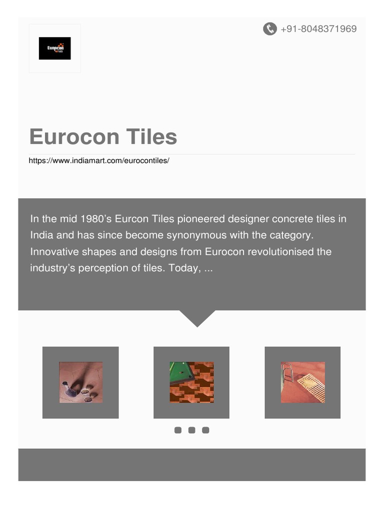 Eurocon Tiles | PDF