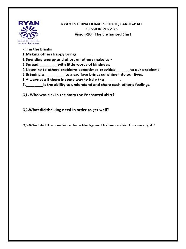 Vision The Enchanted Shirt | PDF