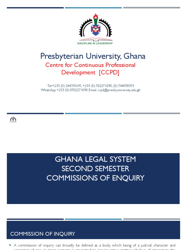 Presbyterian University, Ghana: Centre For Continuous Professional ...