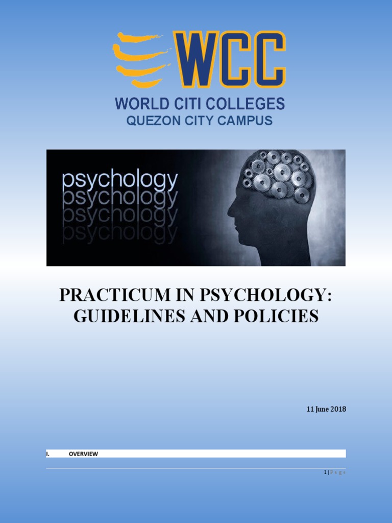 Practicum Guidelines and Policies 1 | PDF