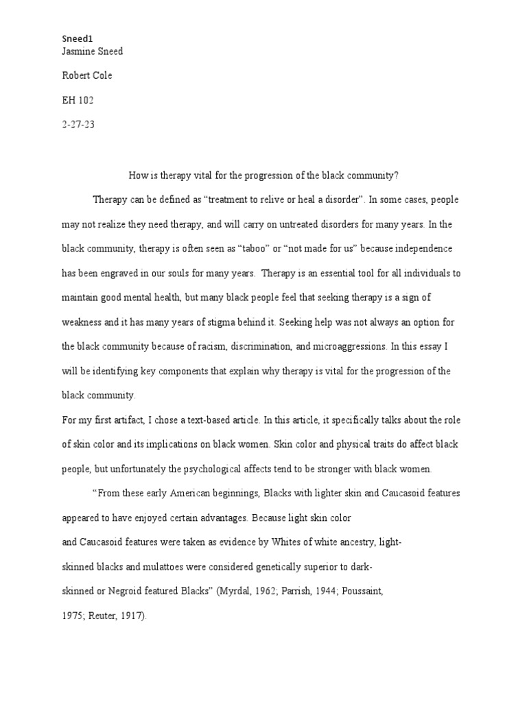 Artifacts Essay Final Draft | PDF