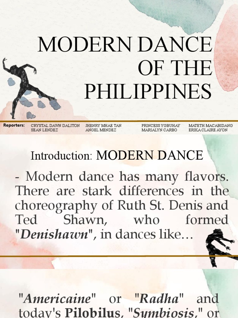 Modern Dance of The Philippines: Reporters | PDF | Dances | Performing Arts