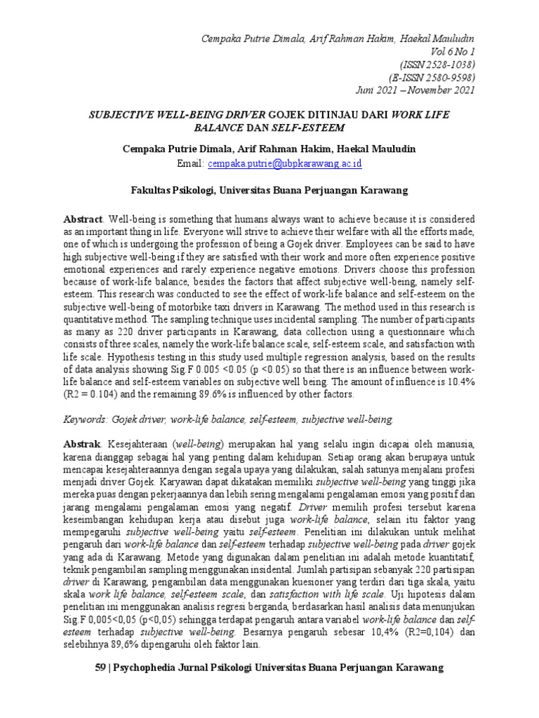 1469-Article Text-3431-1-10-20210603 | PDF | Emotions | Psychology