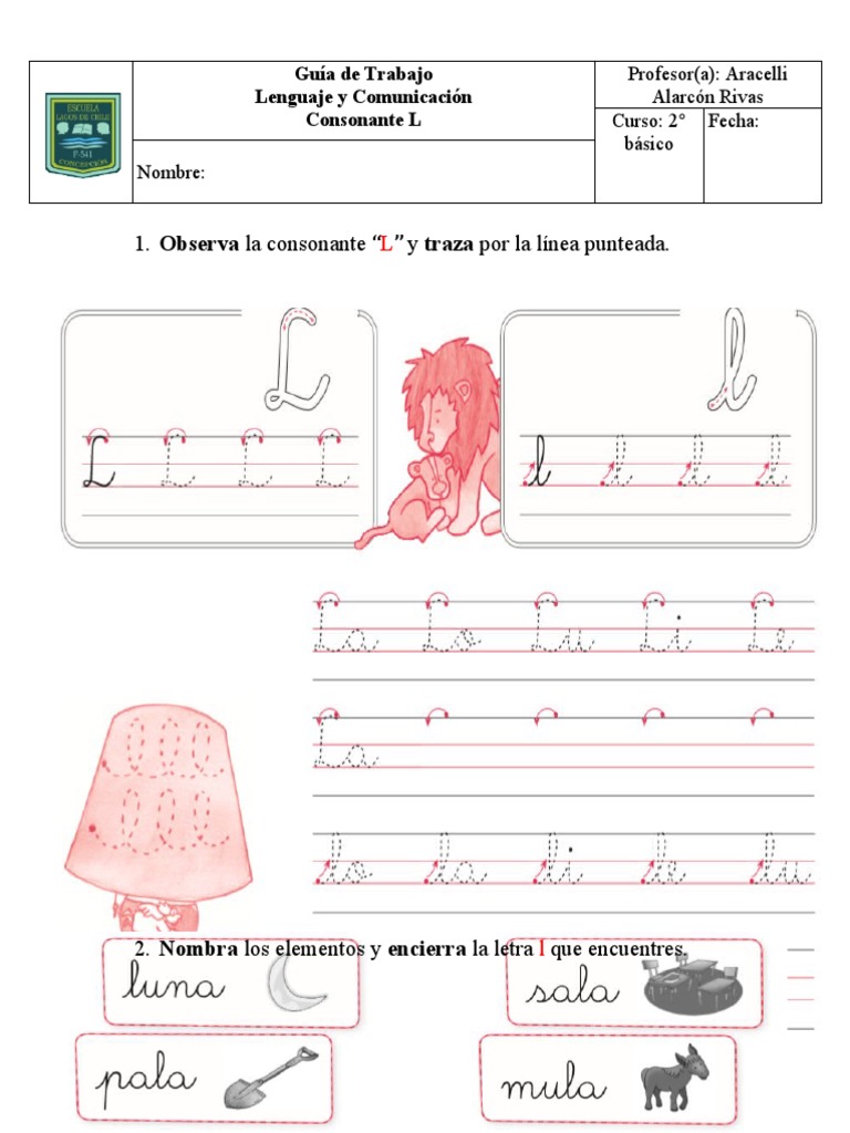 GUIA #2. Consonante L | PDF