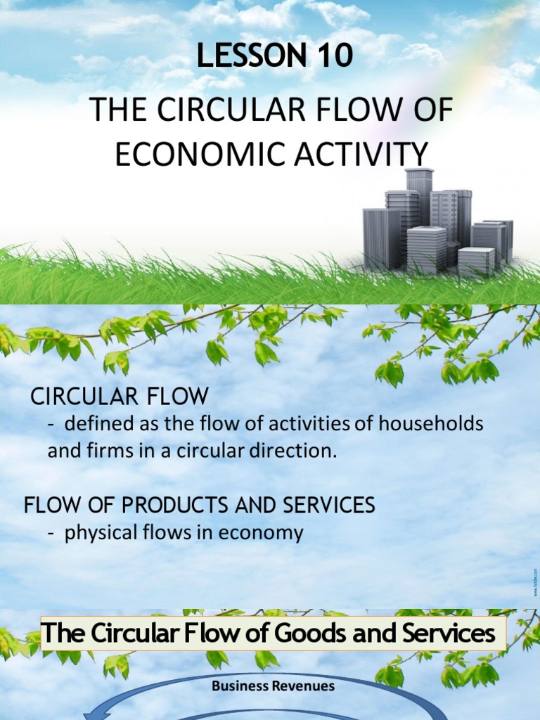 Lesson 10 - The Circular Flow of Economic Activity | PDF