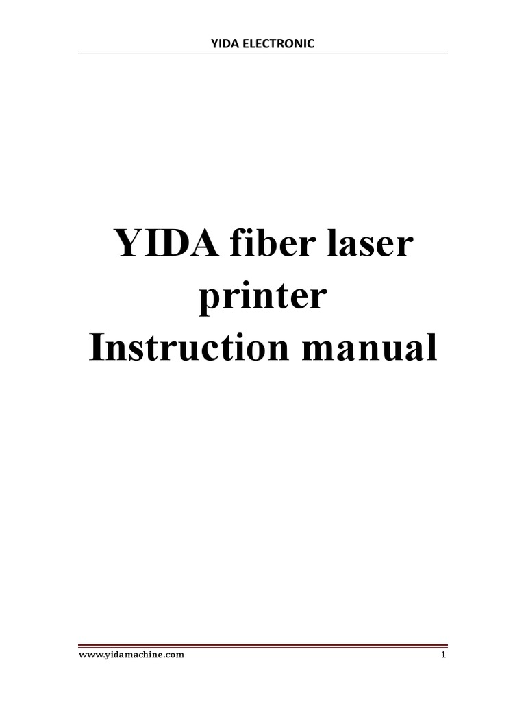 YIDA Laser Printer Instructions | PDF | Printer (Computing) | Computing