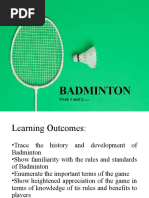 Physical Education P R o J e C T: Topic Badminton | PDF | Racquet ...