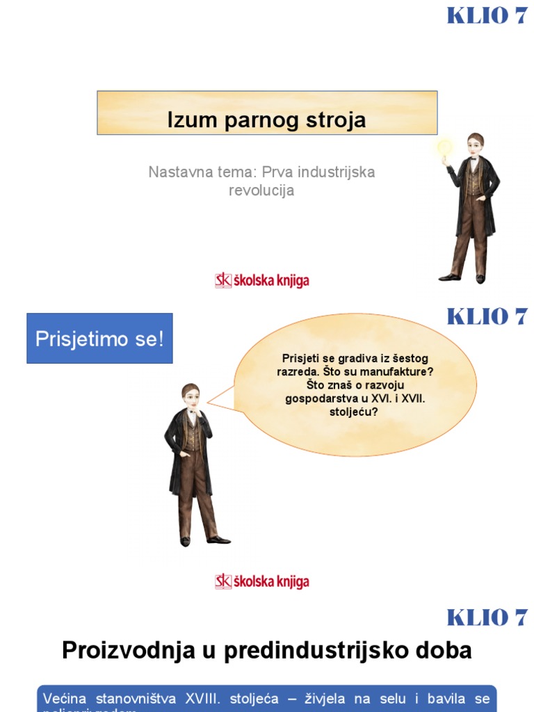 Izum Parnog Stroja: Nastavna Tema: Prva Industrijska Revolucija | PDF