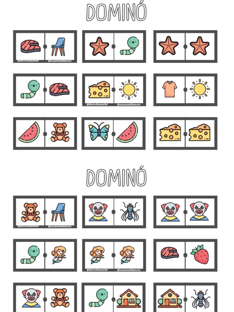 Dominó Fonema S | PDF