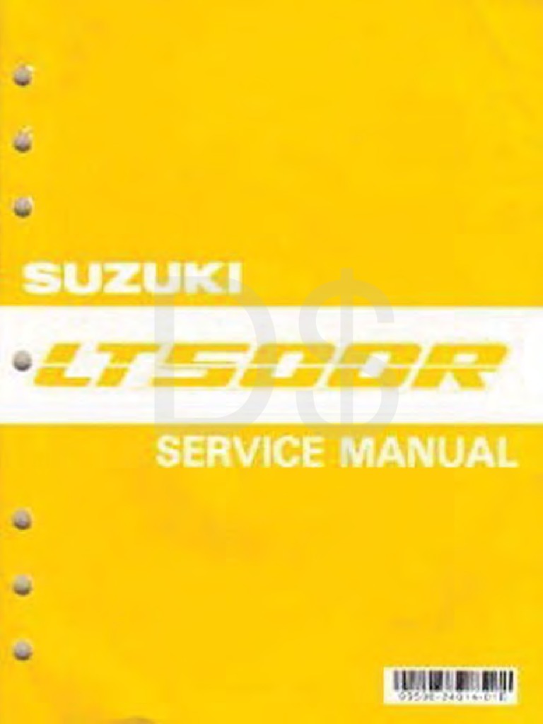Suzuki 1987-90 LT 500R Quadzilla Service Manual Updated | PDF ...
