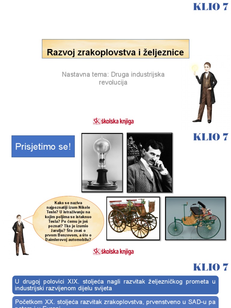 Klio 7 - PPT - 18.2. Razvoj Zrakoplovstva I Zeljeznice | PDF