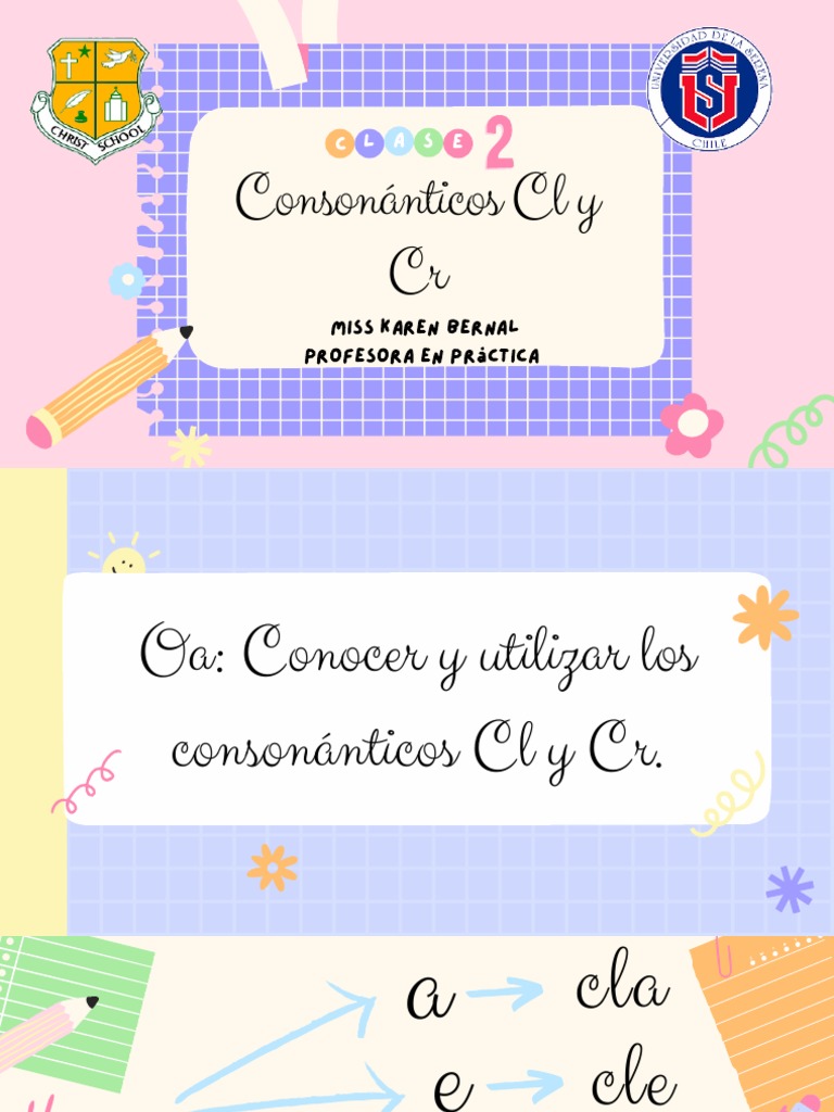Clase 2 Consonántico Cl y Cr | PDF