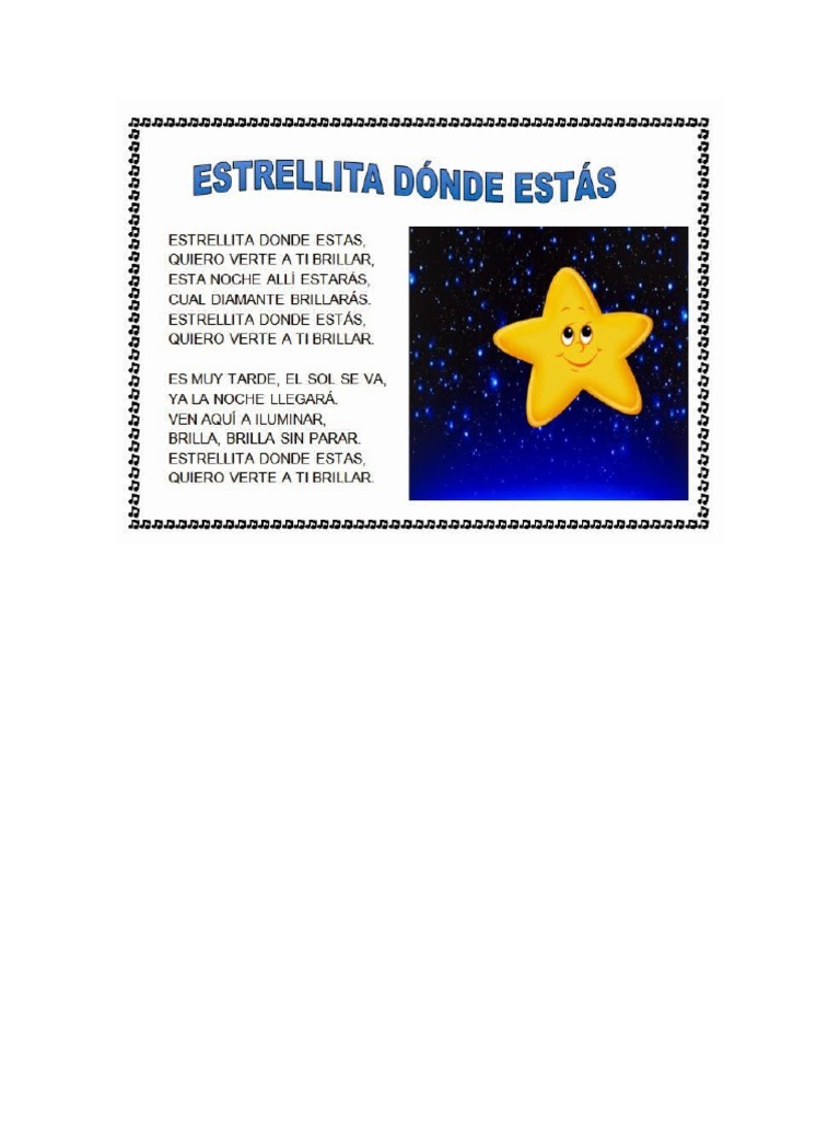 Letra de Estrellita | PDF