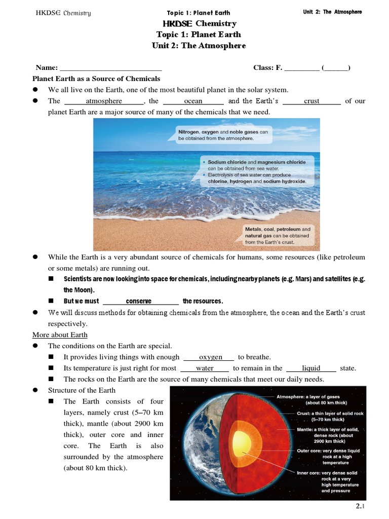 2 The Atmosphere (Teacher) | PDF | Atmosphere Of Earth | Atmosphere