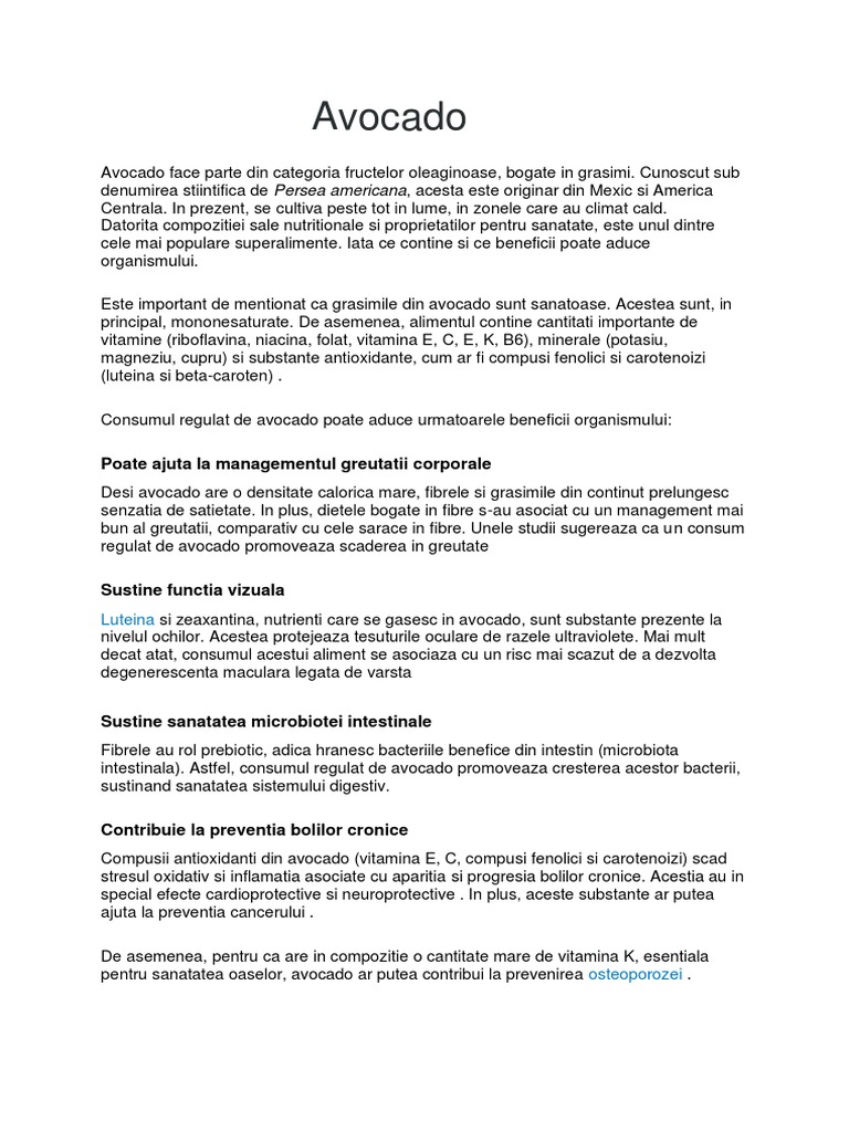 Avocado | PDF