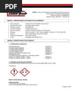 FISPQ Etaniz Tinta Spray Uso Geral | PDF | Temperatura | Combustão