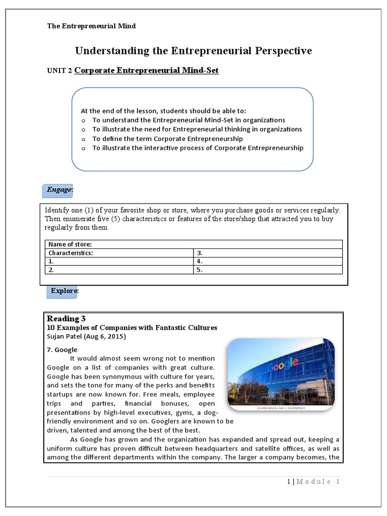 MODULE 3 Unit 2 | PDF | Entrepreneurship | Economies