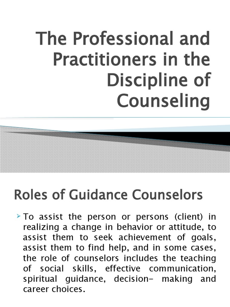 Roles of Guidance Counselors | PDF | School Counselor | Counseling Psychology