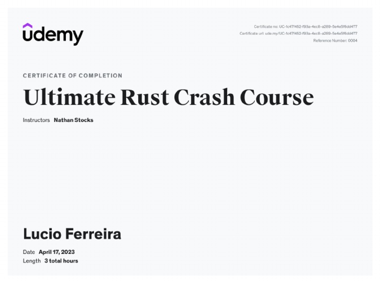 Ultimate Rust Crash Course Ebook For Beginners | PDF