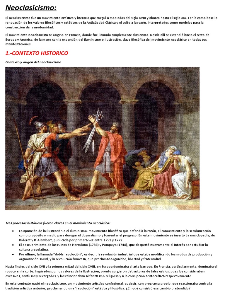 Neoclasicismo | PDF | Historia