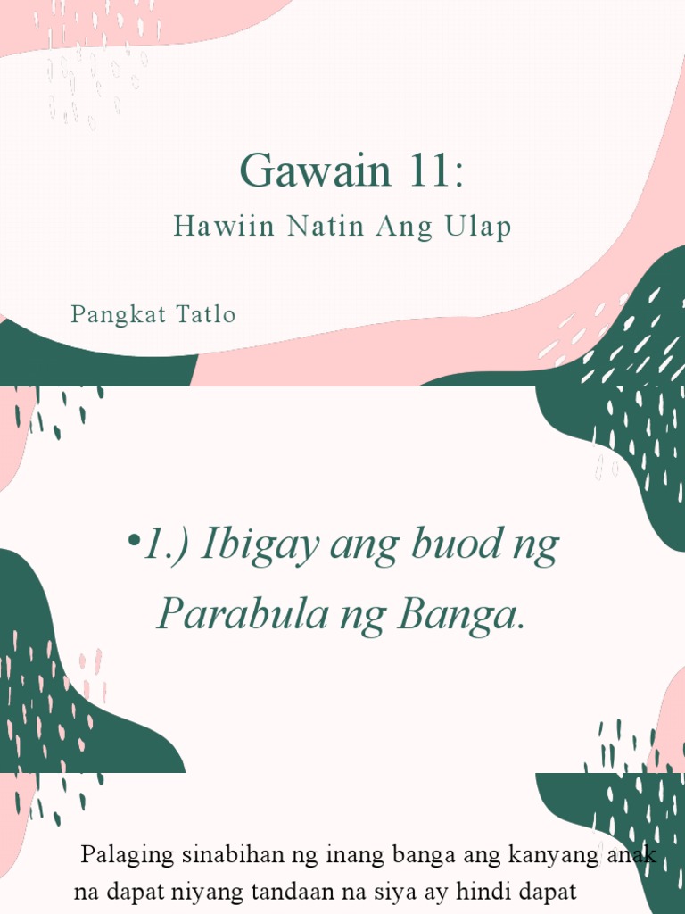 Parabula NG Banga | PDF