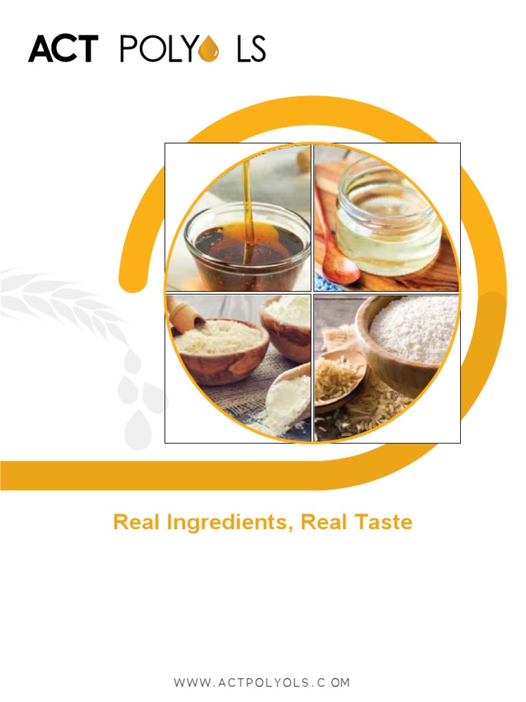 Real Ingredients, Real Taste: WWW - Actpolyols.C Om | PDF | Sugar ...