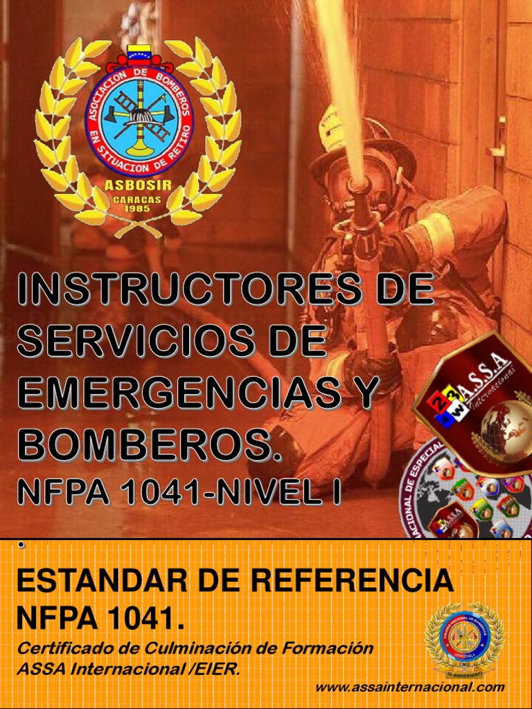 Estandar de Referencia NFPA 1041.: Certificado de Culminación de ...