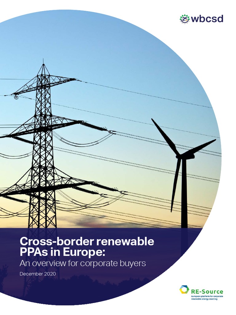 WBCSD Cross Border Renewable PPAs in Europe | PDF | Procurement ...