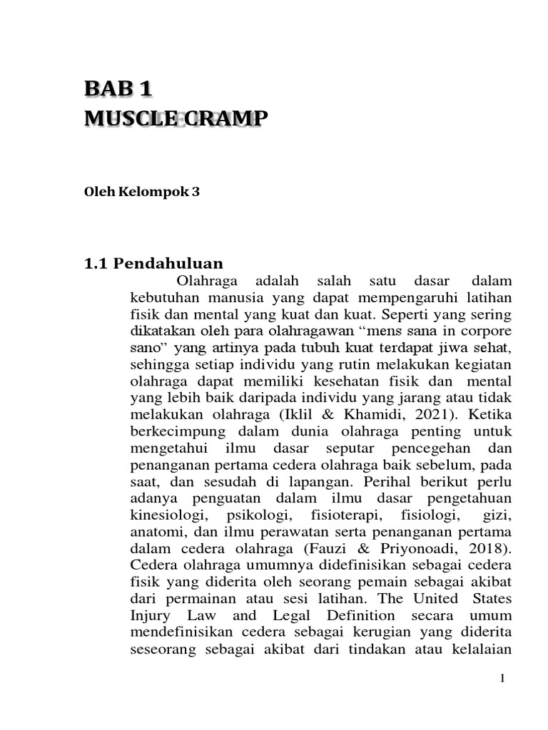 Penanganan dan Pencegahan Kram Otot | PDF | Kesehatan Holistik | Sains & Matematika