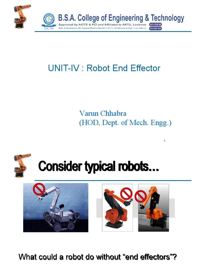 End Effector | PDF | Mechanical Engineering | Applied And Interdisciplinary Physics