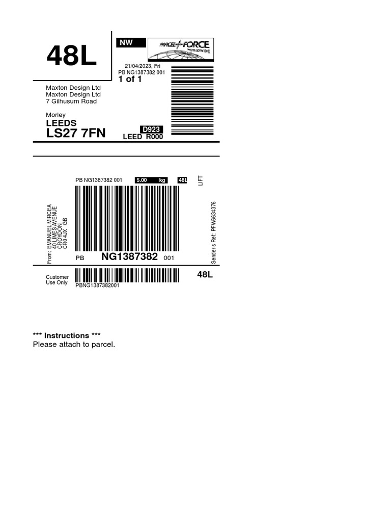 LS27 7FN: Maxton Design LTD Maxton Design LTD 7 Gilhusum Road Morley | PDF
