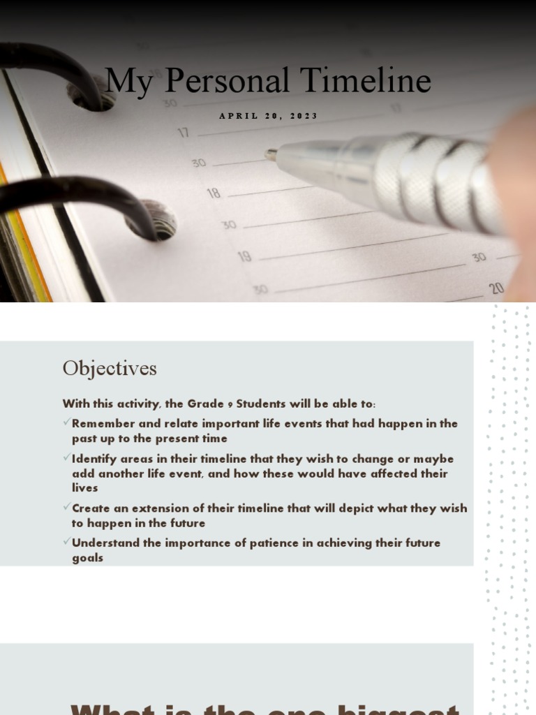 My Personal Timeline: A P R I L 2 0, 2 0 2 3 | PDF | Psychology ...