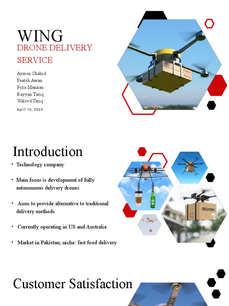Drone Delivery Service: Aymen Shahid Faateh Awan Feza Mannan Rayyan ...