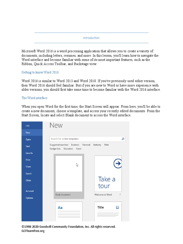 Lesson 1 - Introduction - Grade 8 | PDF | Microsoft Word | Graphical ...