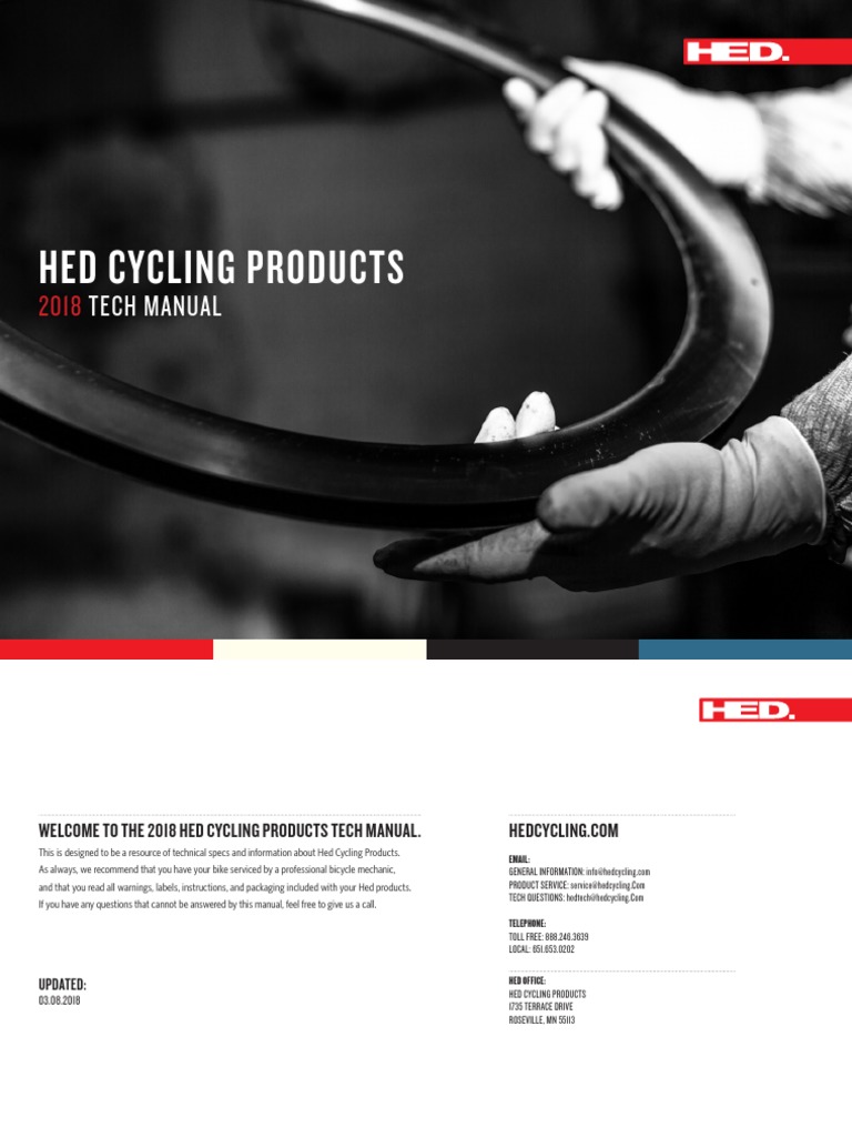 Hed Cycling Products: Tech Manual | PDF | Tire | Vehicle Parts