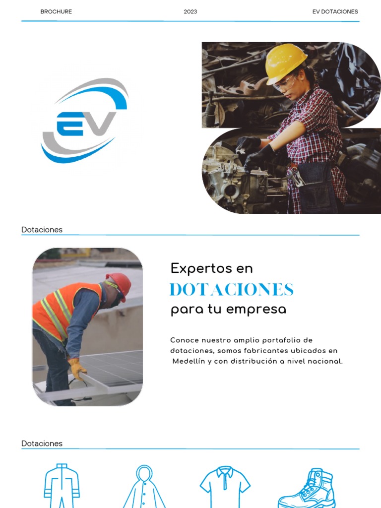 2023 Ev Dotaciones Brochure | PDF | Moda | Ropa