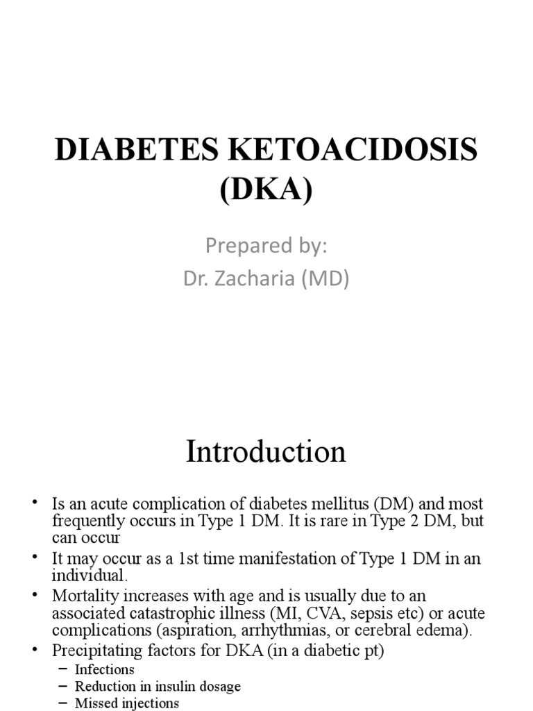 Diabetes Ketoacidosis Pdf Medicine Human Diseases And Disorders