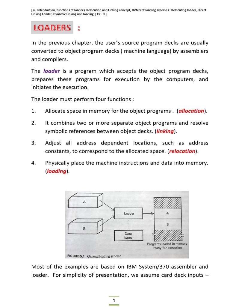 Understanding Loaders and Linking Concepts | PDF | Technology & Engineering