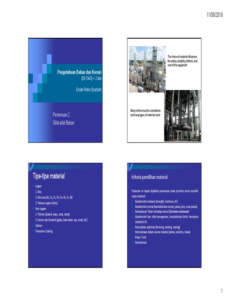 Tipe-Tipe Material: Pengetahuan Bahan Dan Korosi | PDF | Strength Of ...